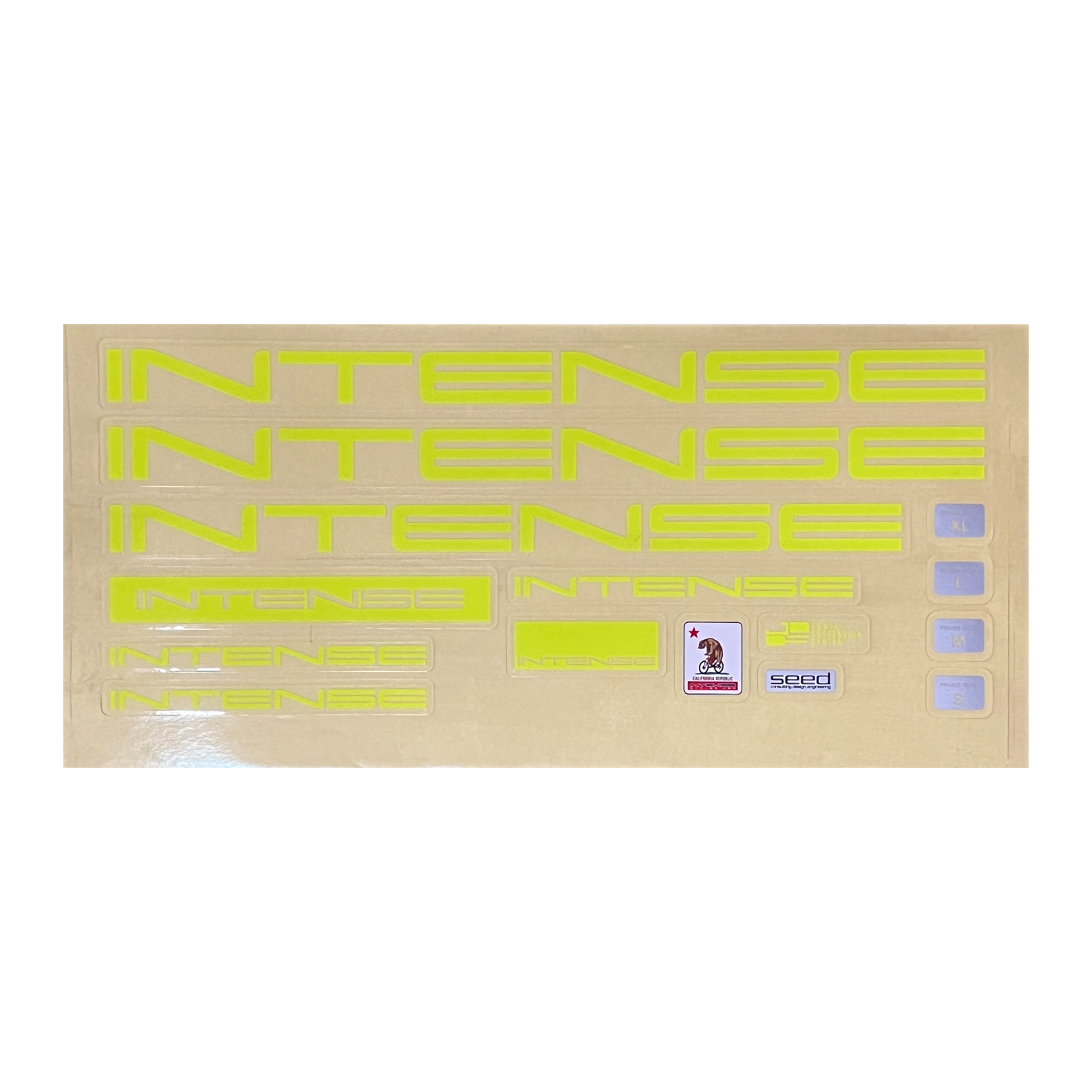 INTENSE Logo Sticker (Sheet) | INTENSE CYCLES – INTENSE LLC