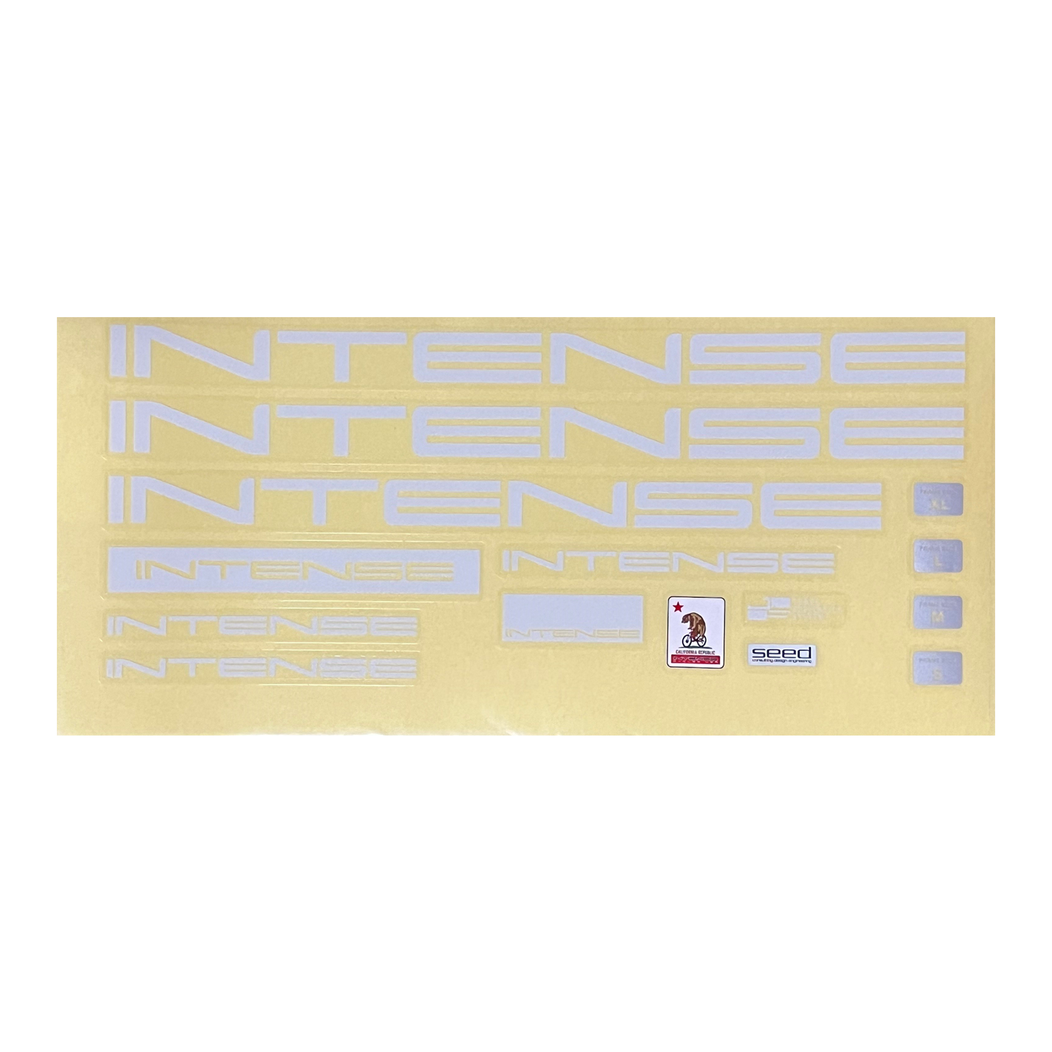 INTENSE Logo Sticker (Sheet) | INTENSE CYCLES – INTENSE LLC